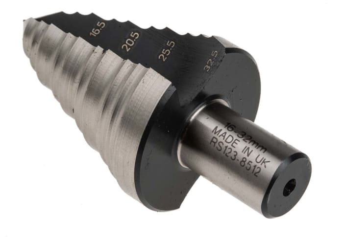 RS PRO | RS PRO HSS Step Drill Bit 16mm x 32mm | 123-8512 | RS Components RS PRO | RS PRO HSS Step Drill Bit 16mm x 32mm | 123-8512 | RS Components