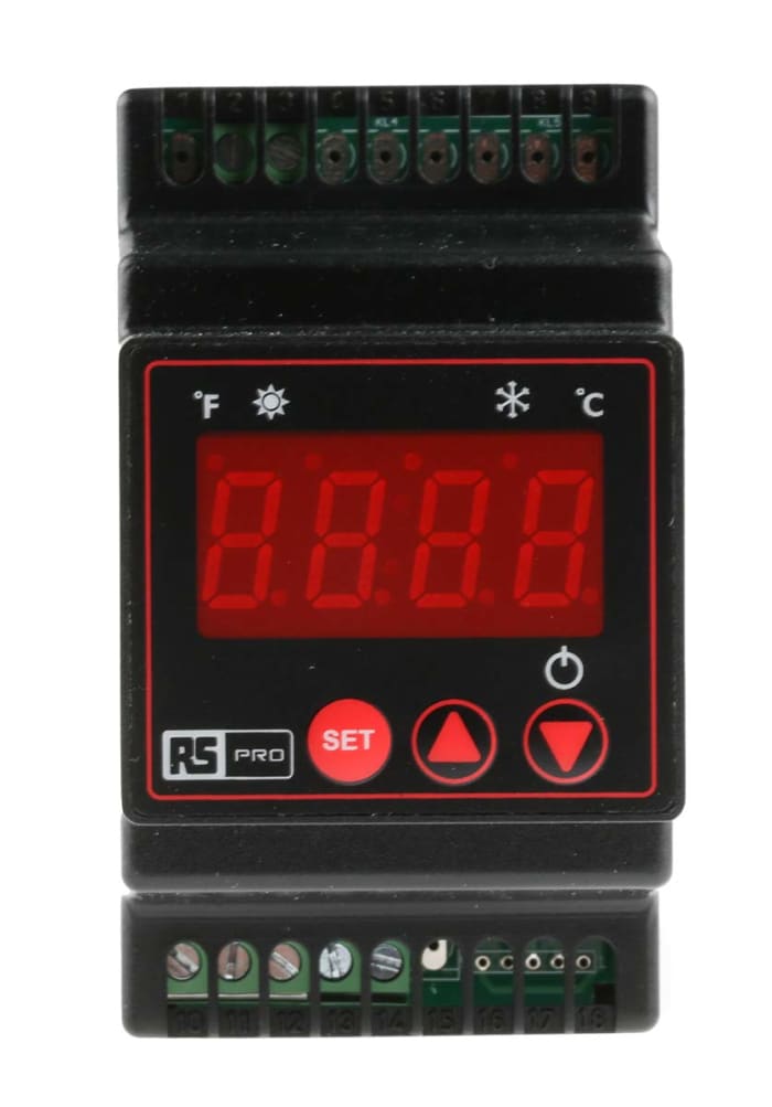 RS PRO | RS PRO DIN Rail On/Off Temperature Controller, 54 x 94mm 1 ...