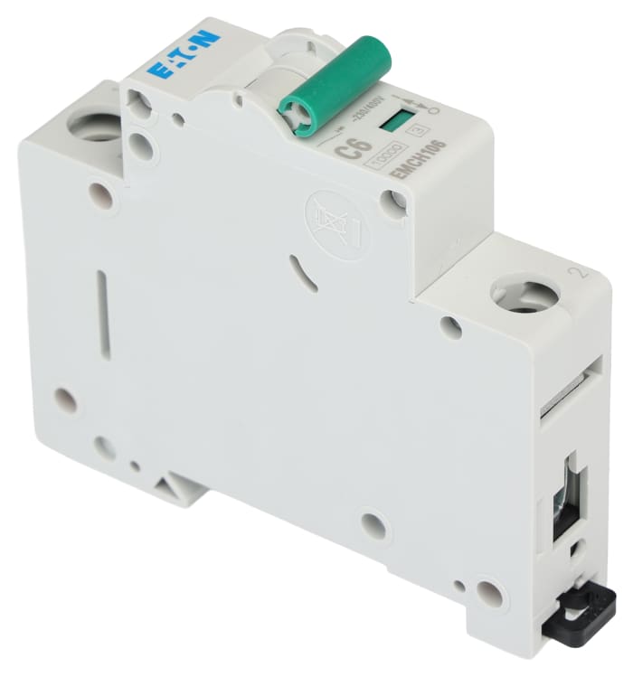 EMCH106 EMCH106 Eaton | Eaton MEMShield MCB, 1P, 6A Curve C, 230V AC ...