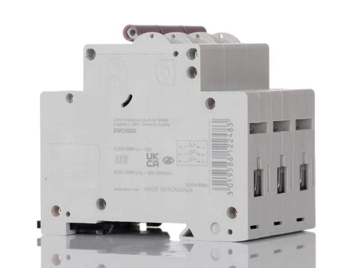 EMCH332 EMCH332 Eaton | Eaton MEMShield MCB, 3P, 32A Curve C, 230V AC ...
