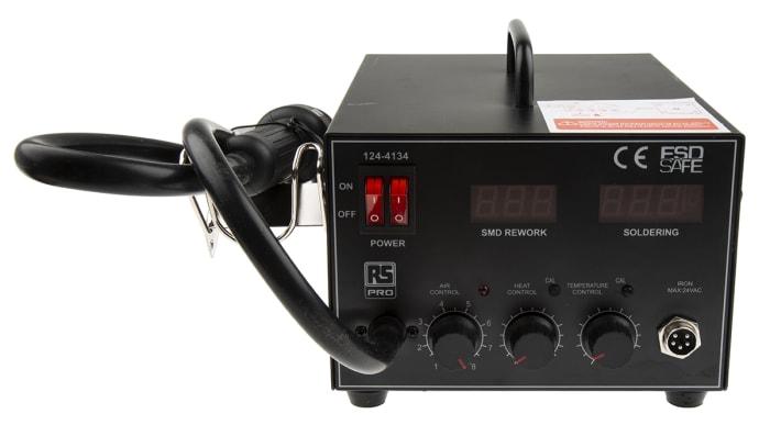 RS PRO | RS PRO Hot Air station 700 W, 220/240 V, 2 Outputs | 124-4134 | RS