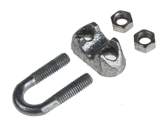 RS PRO | RS PRO Carbon Steel (U-Bolt), Steel (Bridge) 6mm Diameter Wire ...