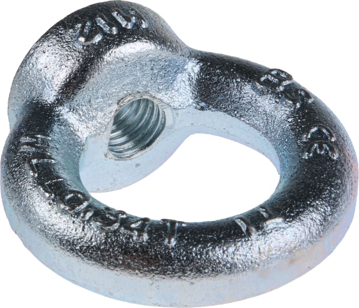 RS PRO | RS PRO Carbon Steel Eye Nut, M12 Thread, 30mm Internal Eye ...
