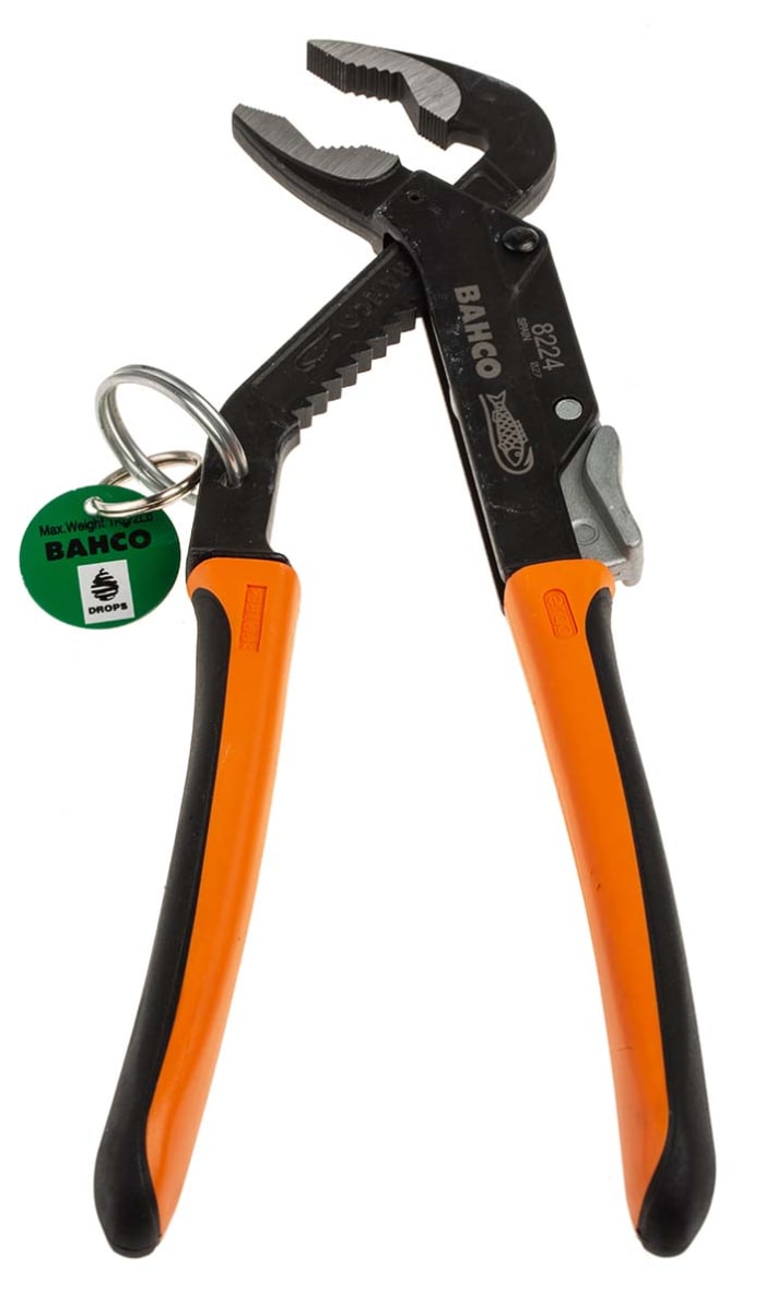 TAH8224 Bahco | Bahco Water Pump Pliers, 250 mm Overall, 51 Jaw | 124 ...