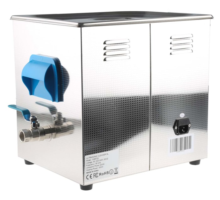 RS PRO | RS PRO Ultrasonic Cleaner, 300W, 9L | 124-9722 | RS Components