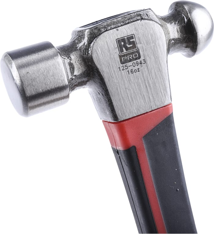 RS PRO | RS PRO Carbon Steel Ball-Pein Hammer with Fibreglass Handle ...