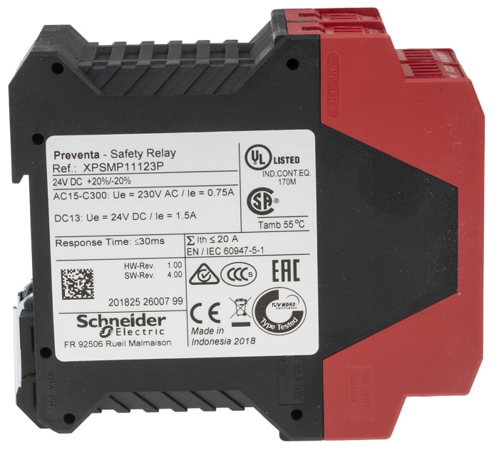 XPSMP11123P Schneider Electric | Relé de seguridad Schneider Electric ...