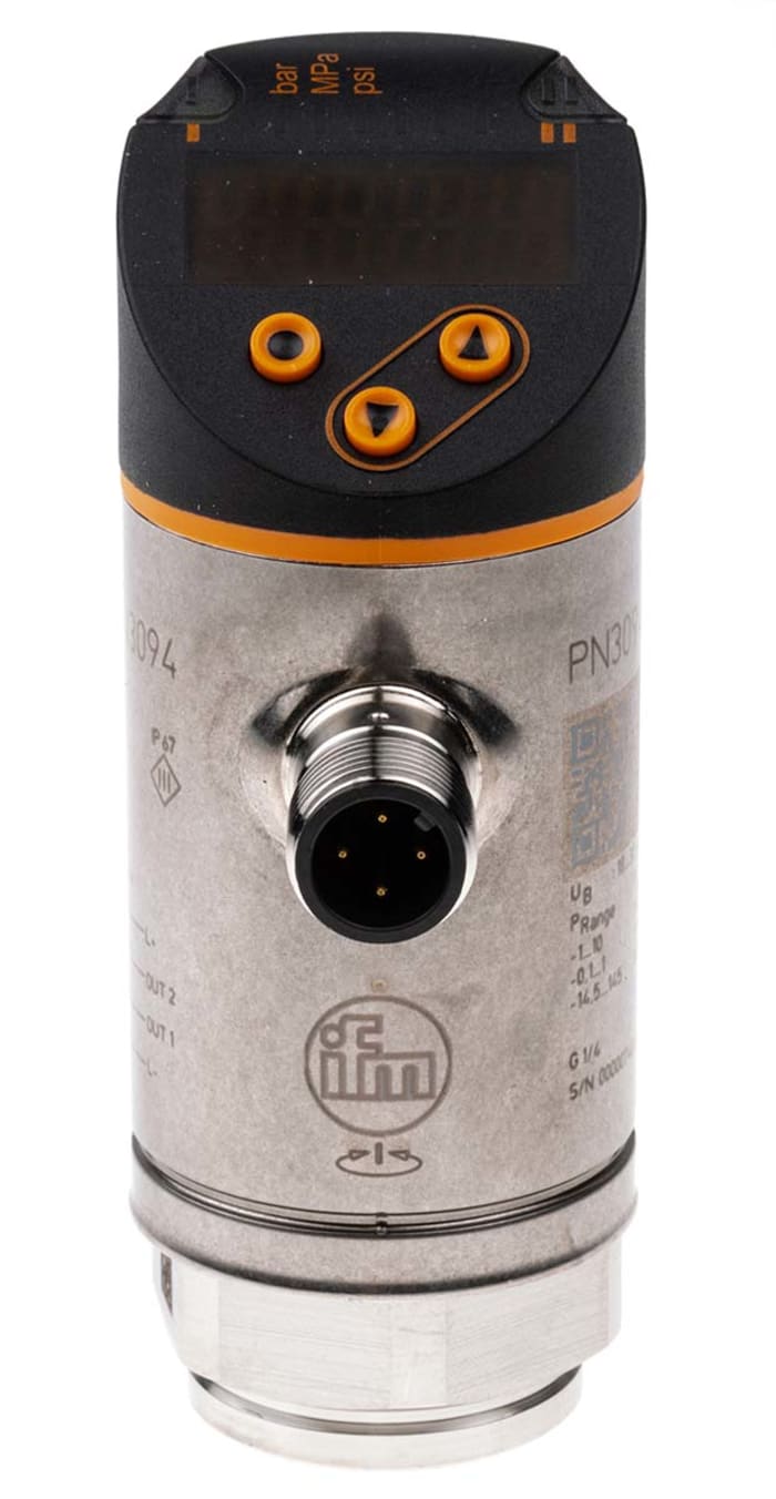 PN3094 ifm electronic | ifm electronic Pressure Sensor, -1bar Min ...