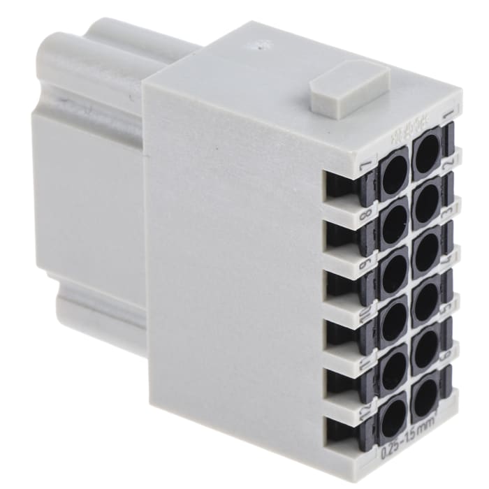 09140122734 HARTING | HARTING Heavy Duty Power Connector Module, 10A, Female, Han-Modular Series ...