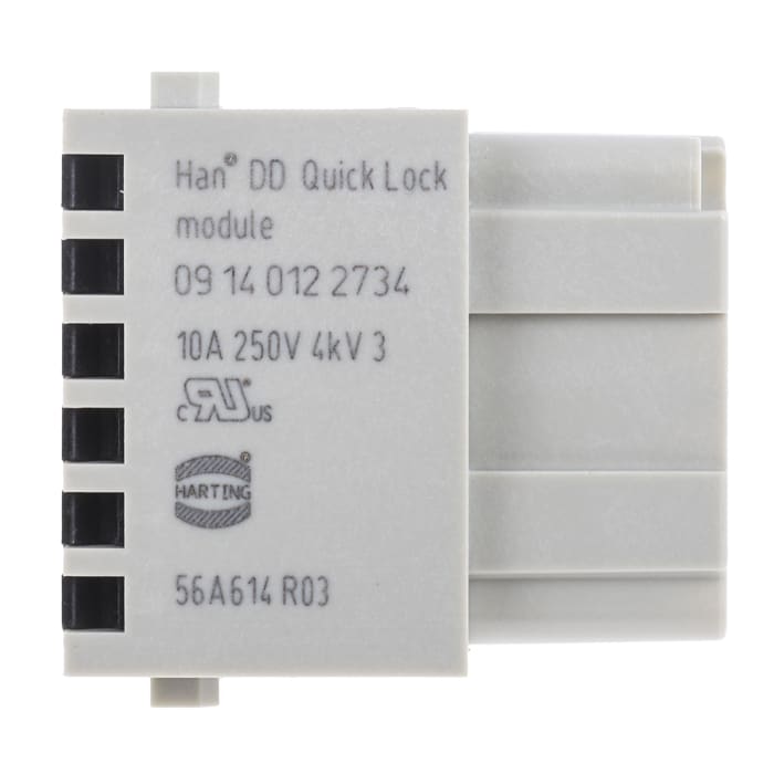 09140122734 HARTING | HARTING Heavy Duty Power Connector Module, 10A ...