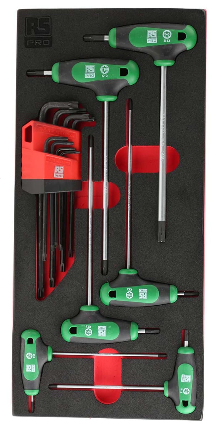 RS PRO | RS PRO 14-Piece Star Key Set, L, T Shape, Long Arm | 125-3052 | RS