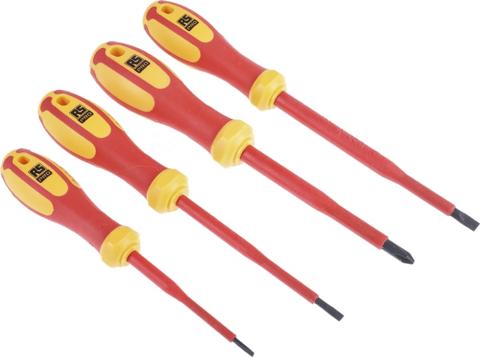 RS PRO | RS PRO G99-401 Phillips; Slotted Insulated Screwdriver Set, 4 ...