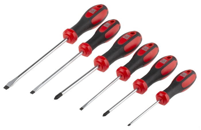 RS PRO | RS PRO F99-602 Pozidriv; Slotted Screwdriver Set, 6-Piece ...