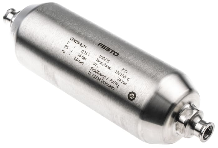 CRVZS-0.75 Festo | Festo Air Reservoir 750 ml, G 1/4, CRVZS Series ...