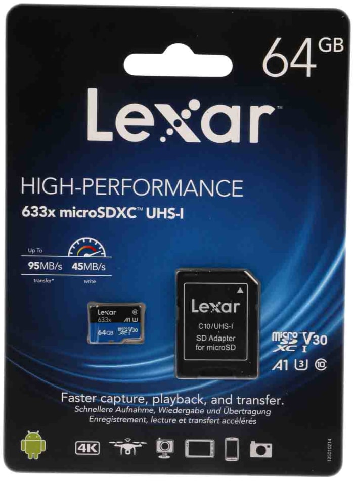 LSDMI64GBBEU633A Lexar Lexar 64 GB Industrial MicroSDXC Micro SD Card