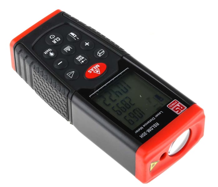 RS PRO | RS PRO RSLDM-35H Laser Measure, 0.05 → 35m Range, ±1.5 mm ...