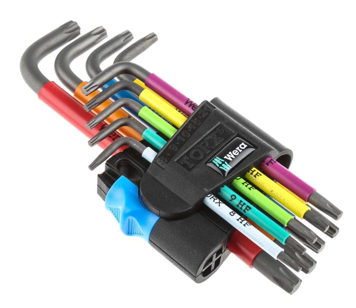 05024179001 Wera | Wera 9-Piece Torx Key Set, 139 x 72 x 25 mm Size, L ...