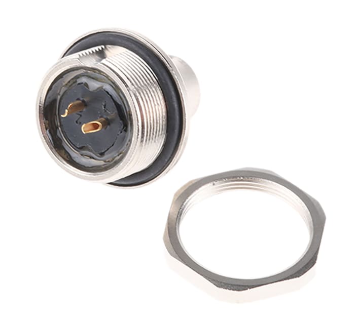 09-0403-00-02 binder | binder Circular Connector, 2 Contacts, Panel ...