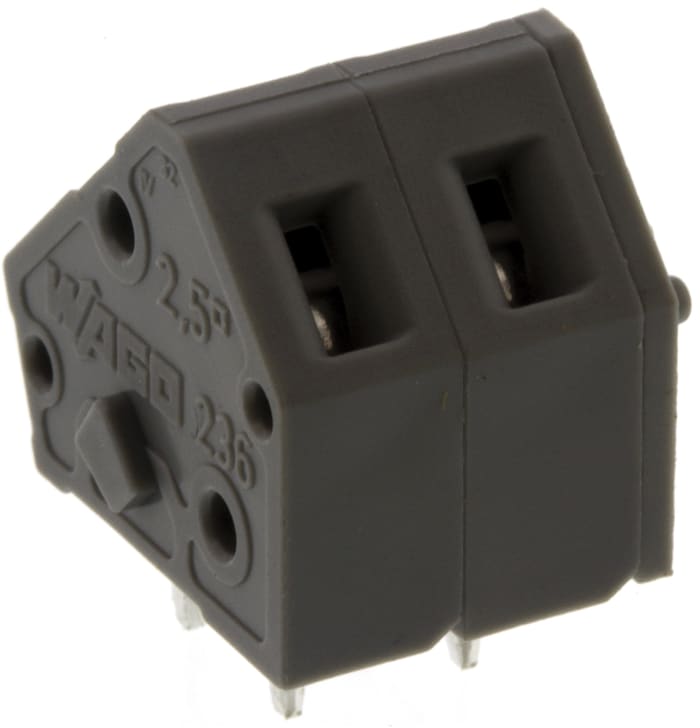 236-402 WAGO | WAGO 236 Series PCB Terminal Block, 2-Contact, 5.08 mm ...