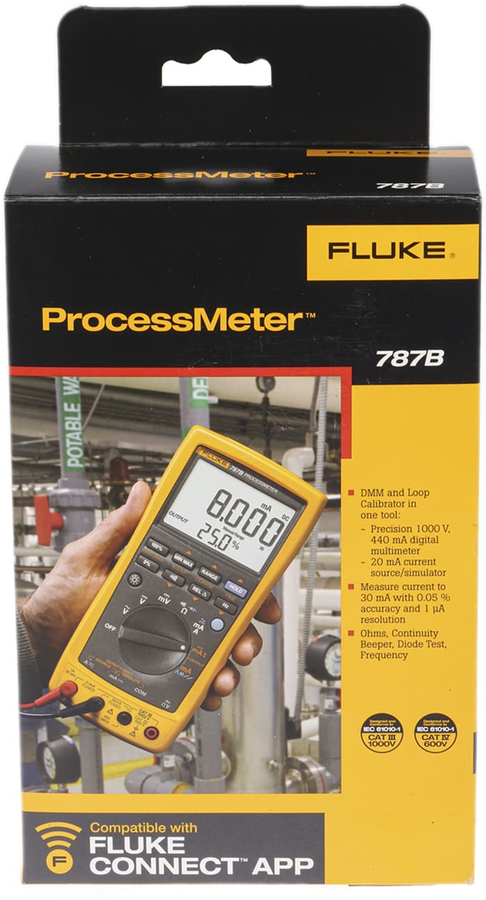 FLUKE-787B Fluke | Fluke 787B Handheld Digital Multimeter, True RMS, 1A ...