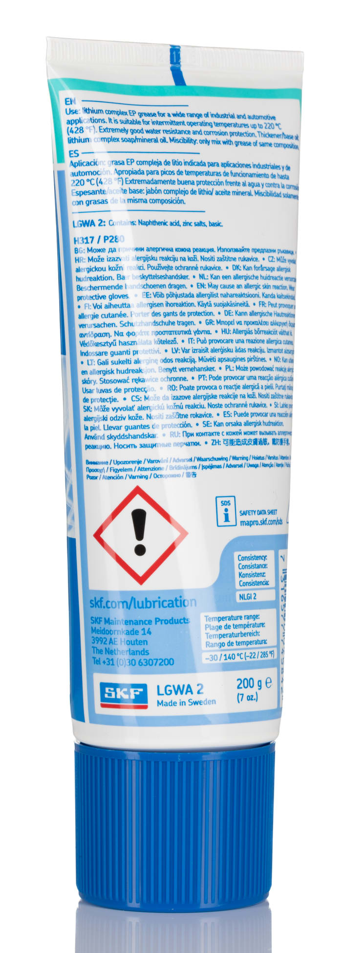 LGWA 2/0.2 SKF | Grasa de Complejo de litio, Aceite mineral SKF SKF LGWA 2, Tubo de 200 g | 134 ...