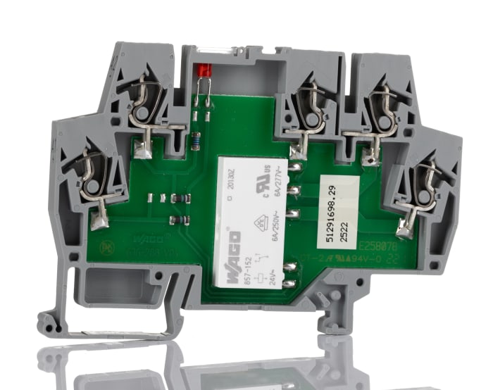 859-304 WAGO | WAGO 859 Series Interface Relay, DIN Rail Mount, 24V dc ...