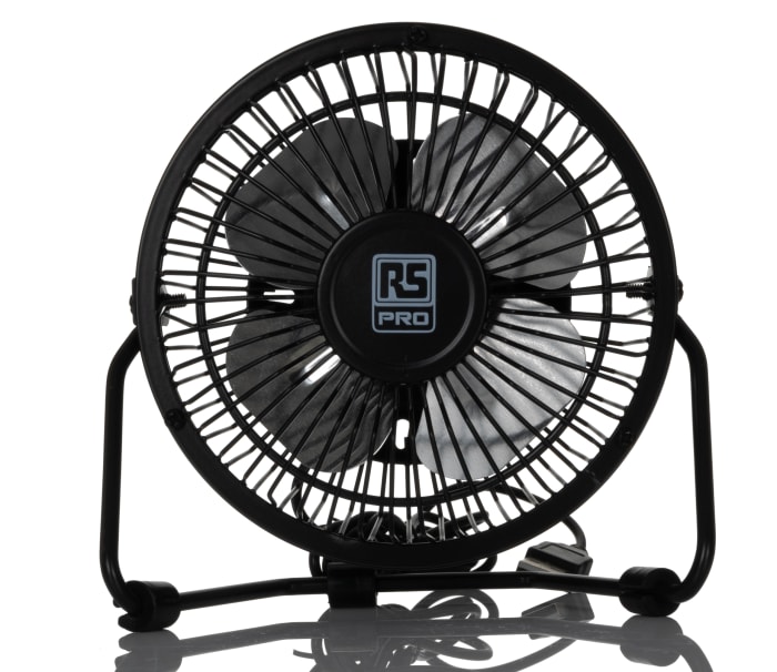 RS PRO | RS PRO Desk Fan 100mm blade diameter 1 speed 5 V dc with plug ...