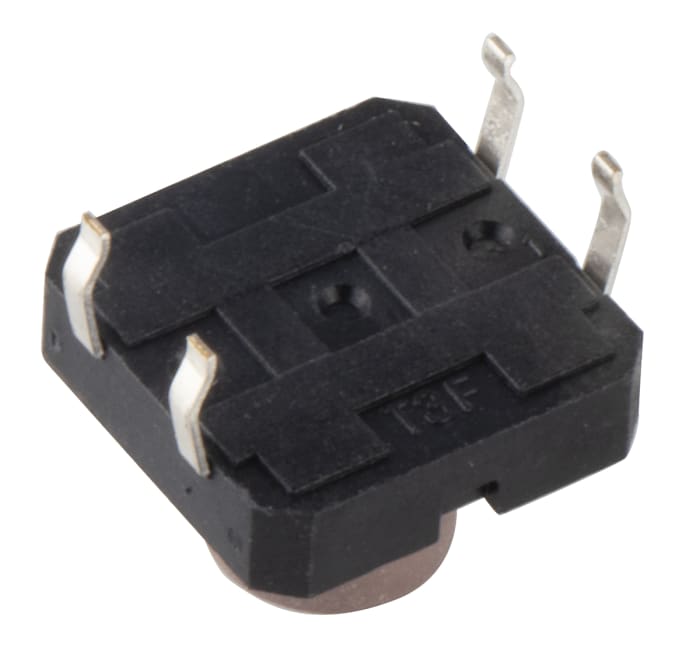 PTS125SM85-2 LFS C & K | C & K IP40 Black Button Tactile Switch, SPST 50 mA 7 (Dia.)mm Through ...