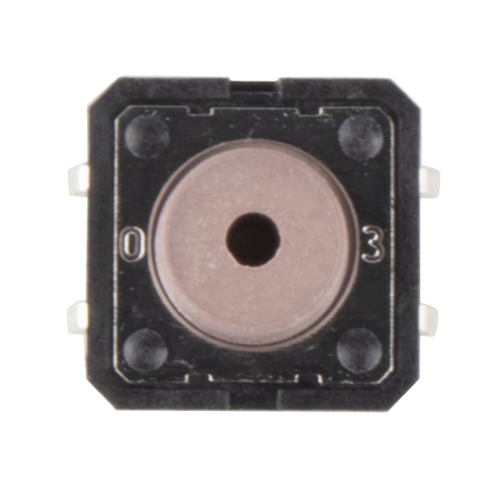 PTS125SM85-2 LFS C & K | C & K IP40 Black Button Tactile Switch, SPST 50 mA 7 (Dia.)mm Through ...