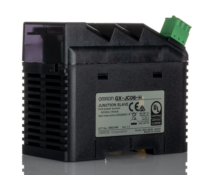 GX-JC06-H Omron | Omron EtherCAT Junction Slave Series DIN Rail Mount Network Hub, 6 RJ45 Ports ...