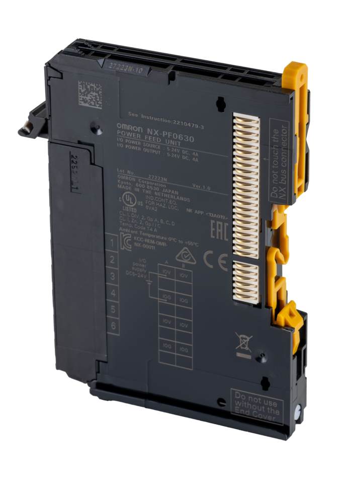 NX-PF0630 Omron | Omron NX Series Power Distribution Module for Use with EtherCAT Coupler Unit ...