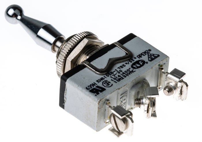 639H/X2330 APEM | APEM Toggle Switch, Panel Mount, On-Off-On, SPDT ...