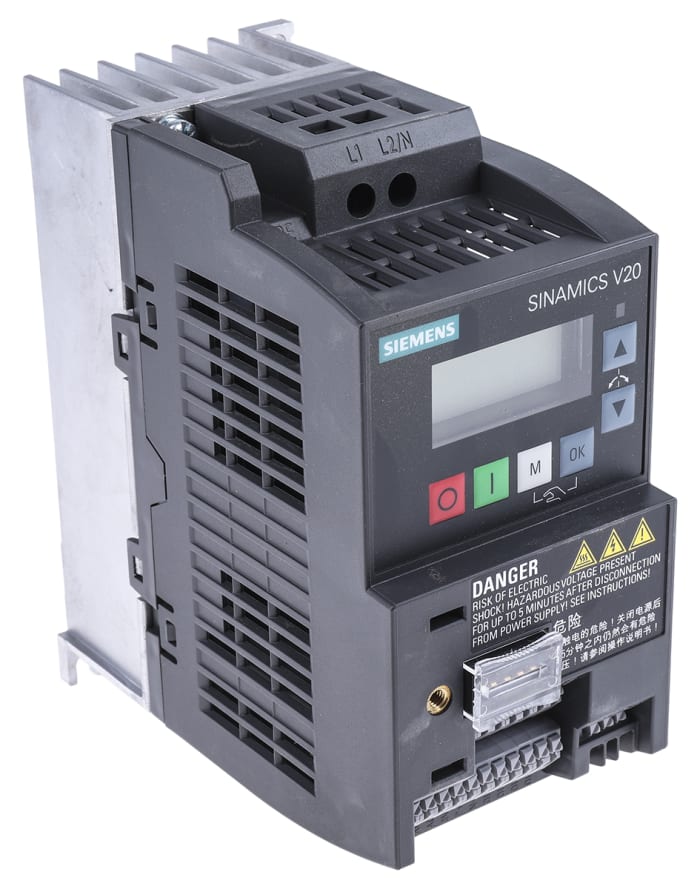 6SL3210-5BB17-5BV1 Siemens | Siemens Inverter Drive, 0.75 kW, 1 Phase ...