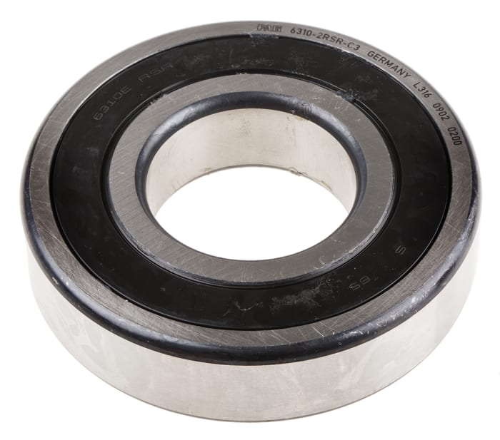 6310-C-2HRS-C3 FAG | FAG 6310-C-2HRS-C3 Single Row Deep Groove Ball Bearing- Both Sides Sealed ...