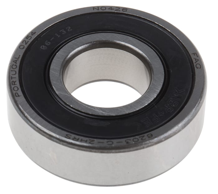 6203-C-2HRS FAG | FAG 6203-C-2HRS Single Row Deep Groove Ball Bearing- Both Sides Sealed 17mm I ...