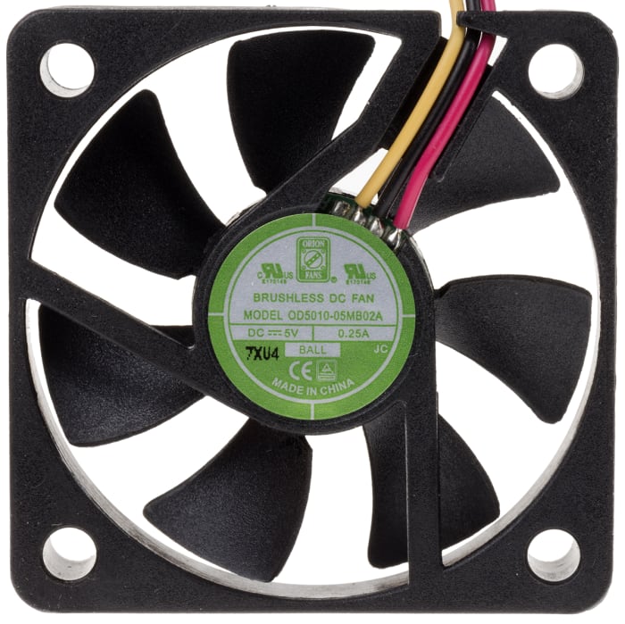 RS PRO | RS PRO Axial Fan, 5 V dc, DC Operation, 16.9m³/h, 900mW, 150mA ...