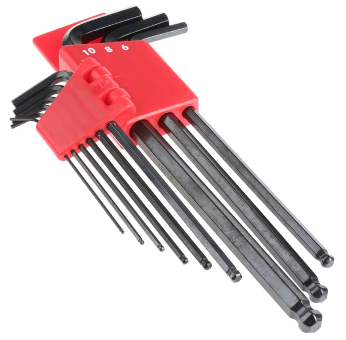 RS PRO | RS PRO 9 piece L Shape Metric Hex Key Set, 1.5mm | 144-7564 | RS