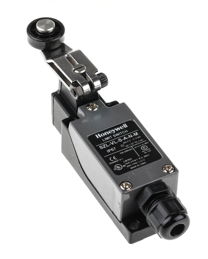 SZL-VL-S-A-N-M Honeywell | Honeywell SZL-VL Series Roller Lever Limit Switch, NO/NC, IP67, SPDT ...
