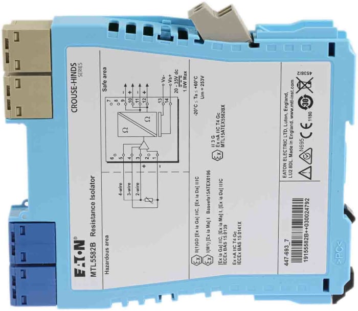 MTL5582B Eaton | Eaton MTL Series Signal Conditioner, RTD Input ...