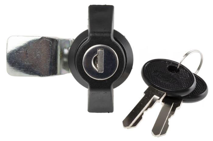 RS PRO | RS PRO Black Cabinet Lock, 8.5mm Panel-to-Tongue, 22.2 x 20 ...