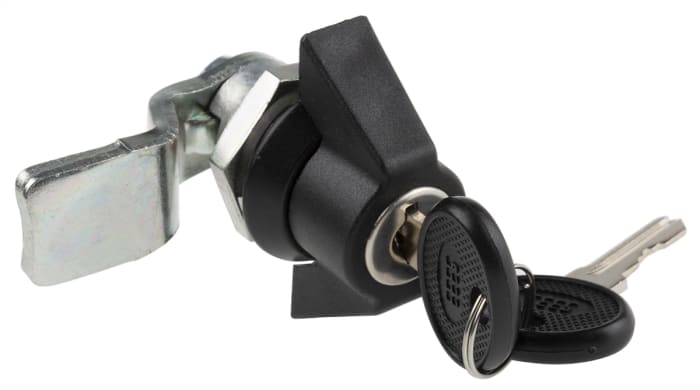 RS PRO | RS PRO Black Cabinet Lock, 8.5mm Panel-to-Tongue, 22.2 x 20 ...