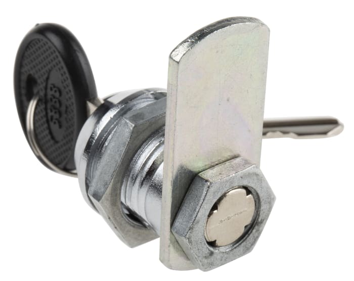 RS PRO | RS PRO Die Cast Zinc Cabinet Lock, 16.5 mm Panel-to-Tongue 20. ...