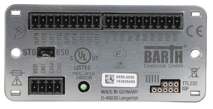 0850-0850 BARTH | BARTH lococube mini-PLC Series PLC I/O Module for Use ...