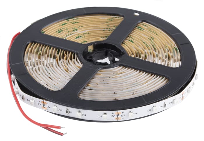 RS PRO | RS PRO 12V Red LED Strip Light, 5m Length | 153-3624 | RS