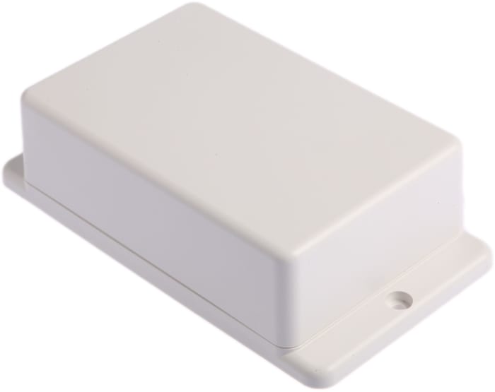 RS PRO | RS PRO White ABS Enclosure, IP40, Flanged, White Lid, 127 x 70 ...