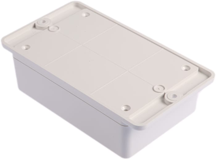 RS PRO | RS PRO White ABS Enclosure, IP40, Flanged, White Lid, 127 x 70 ...