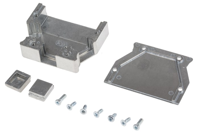 61030010012 HARTING | HARTING Metal Angled, Straight D-Sub Backshell ...