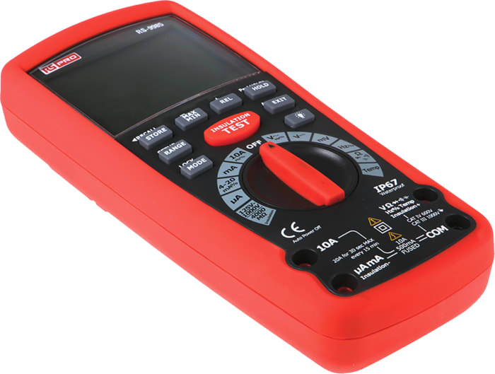 RS PRO | RS PRO RS-9985 Insulation Tester, 125V Min, 1000V Max, 4GΩ Max ...