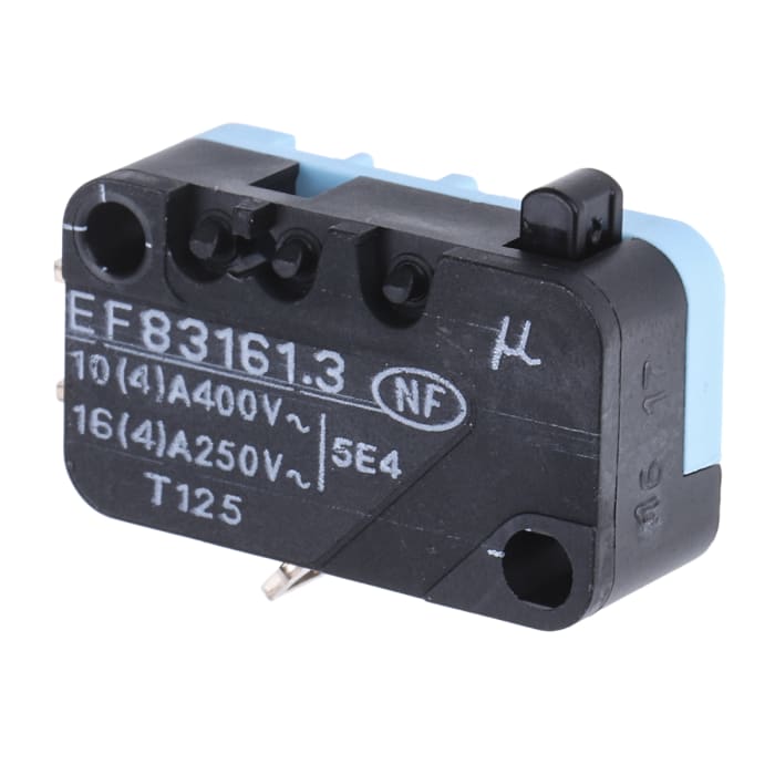 83161301 Crouzet | Crouzet Plunger Micro Switch, Solder Terminal, 20 A ...