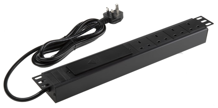 RS PRO | RS PRO Type G - British 4 Gang Power Distribution Unit, 3m ...